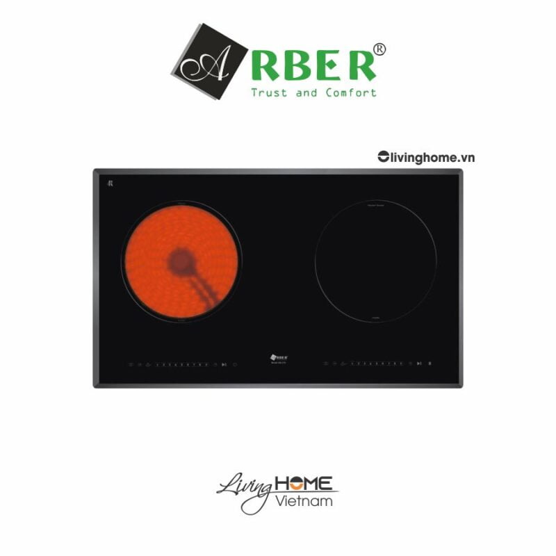 Bếp điện từ Arber AB278 mặt kính Kanger chịu nhiệt chịu lực vát 4 cạnh 2026