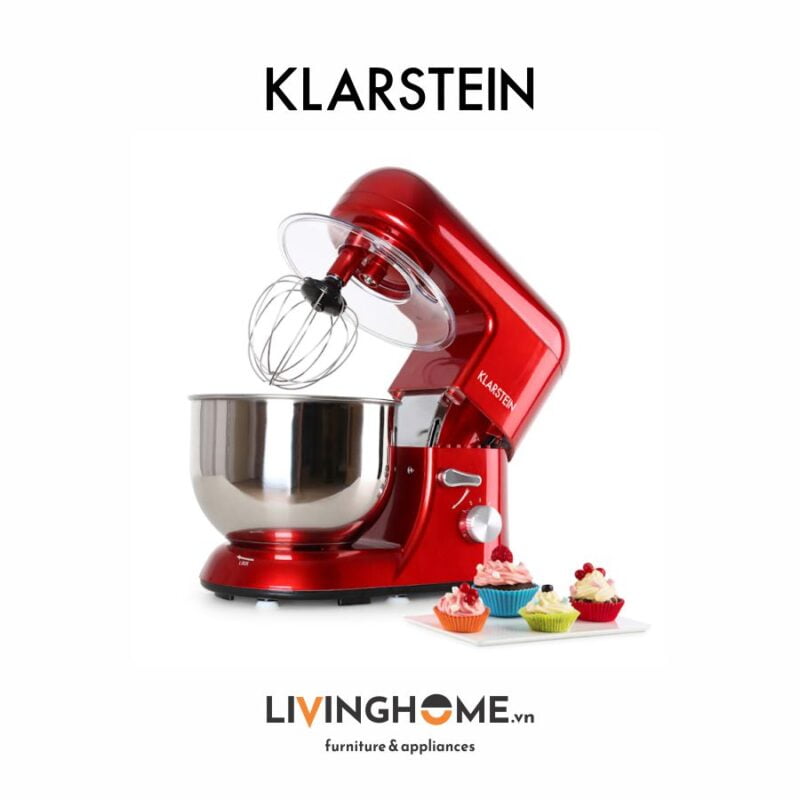 Máy trộn bột Klarstein KL-BELLA ROSSA công suất 1300W - 8kg 2026