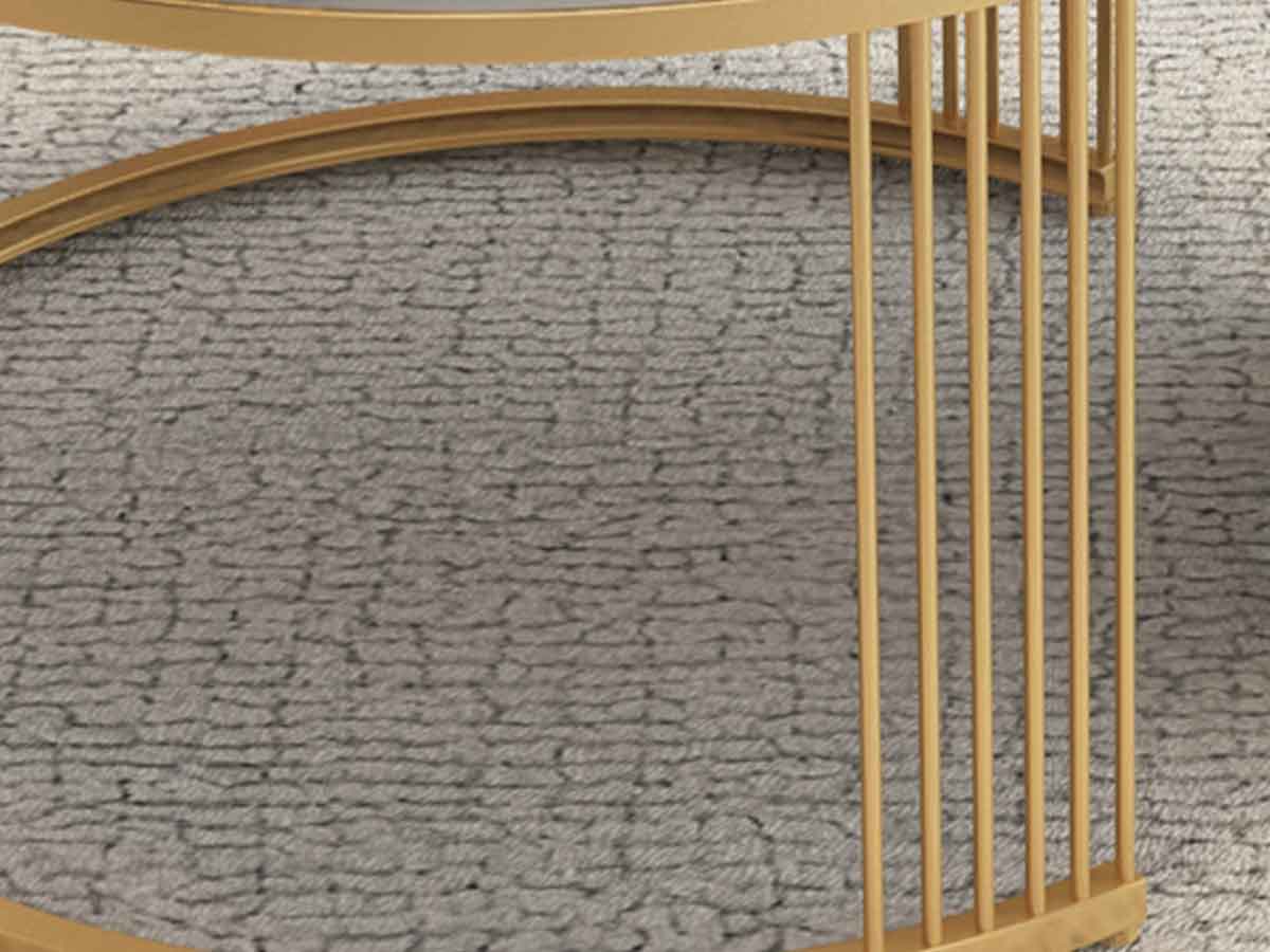 Bàn trà đôi mặt đá hiện đại Azami 2025